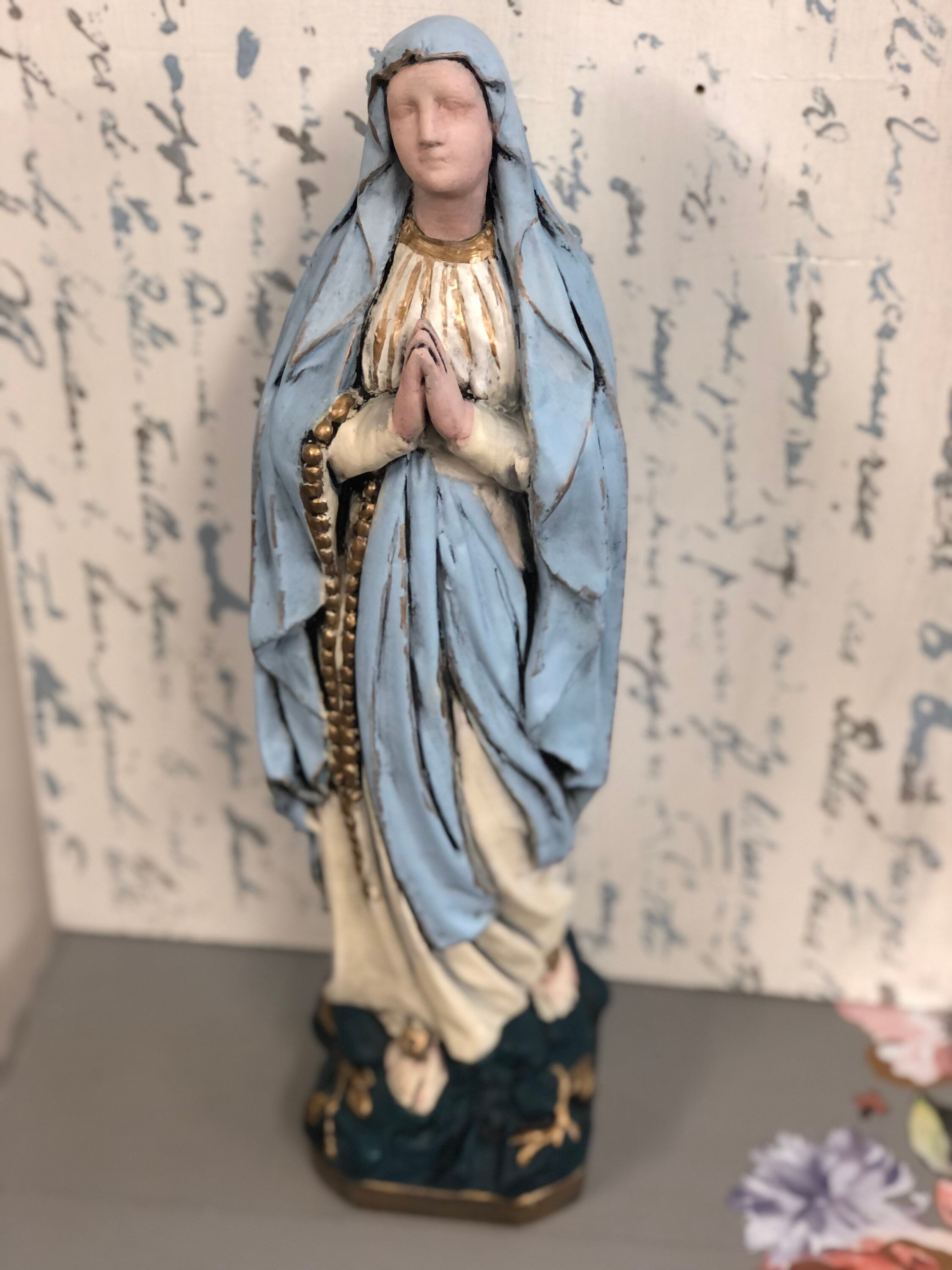 Hand Painted Mary Statues - Etsy UK