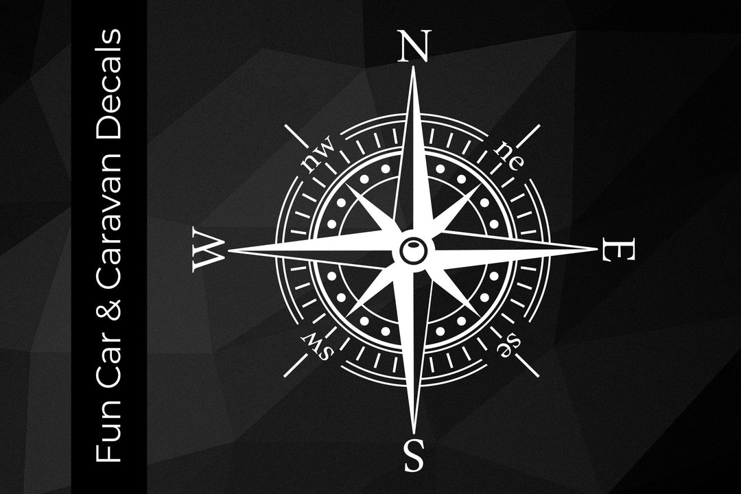Compass Vinyl Decal: Car, Window, Laptop Sticker - Etsy