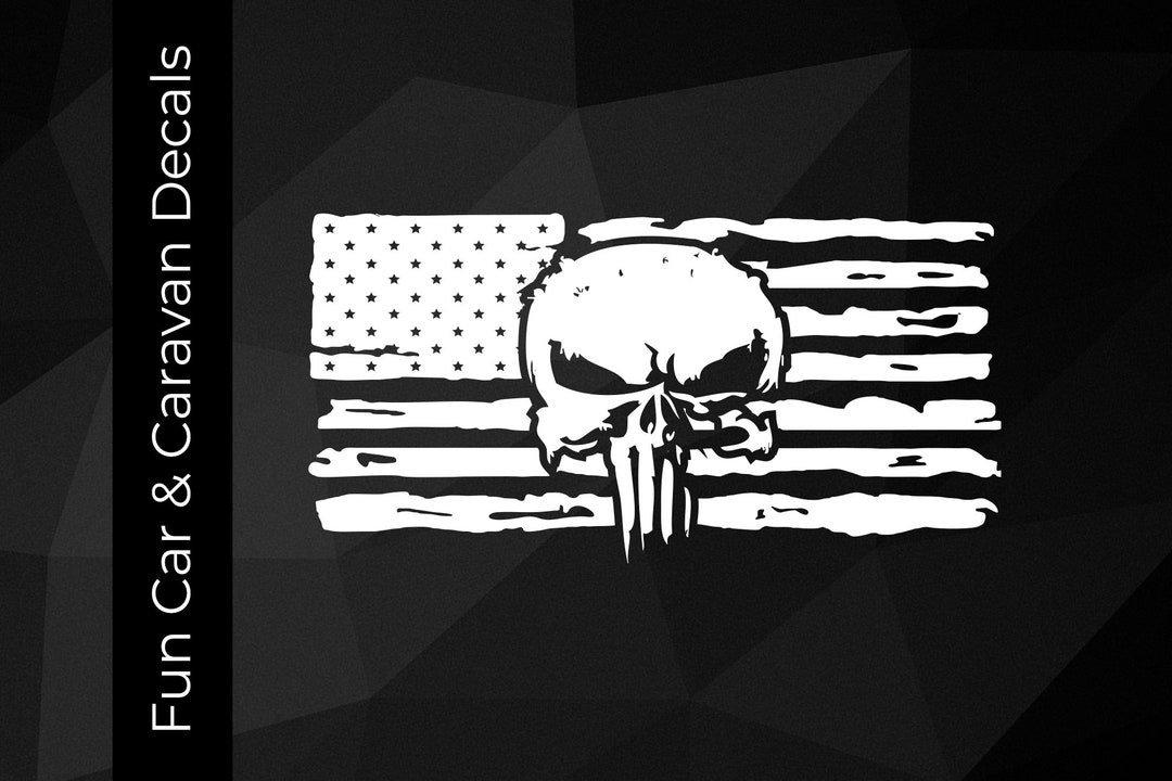 Punisher Vinyl Decal, Punisher Vinyl Sticker, Punisher Car Decal - Etsy