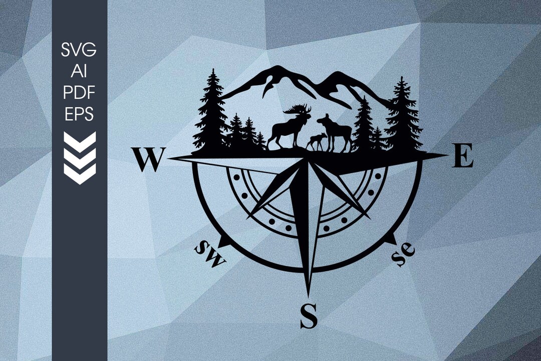 Compass SVG, PDF, EPS, Svg Files for Cricut,cuttable Cricut- Digital ...