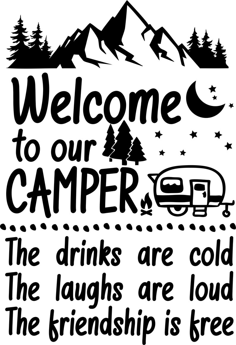 Welcome to Our Camper SVG, PDF, EPS, Svg Files for Cricut,cuttable ...