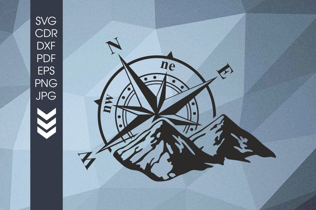 Compass and Mount SVG, PDF, EPS, Svg Files for Cricut,cuttable Cricut ...