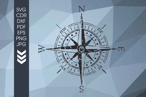 Compass SVG PDF EPS Svg Files for Cricutcuttable Cricut | Etsy