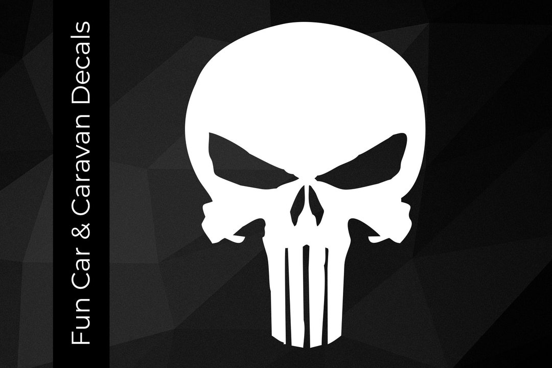 Punisher Skull Vinyl Decal: Car/laptop Sticker - Etsy