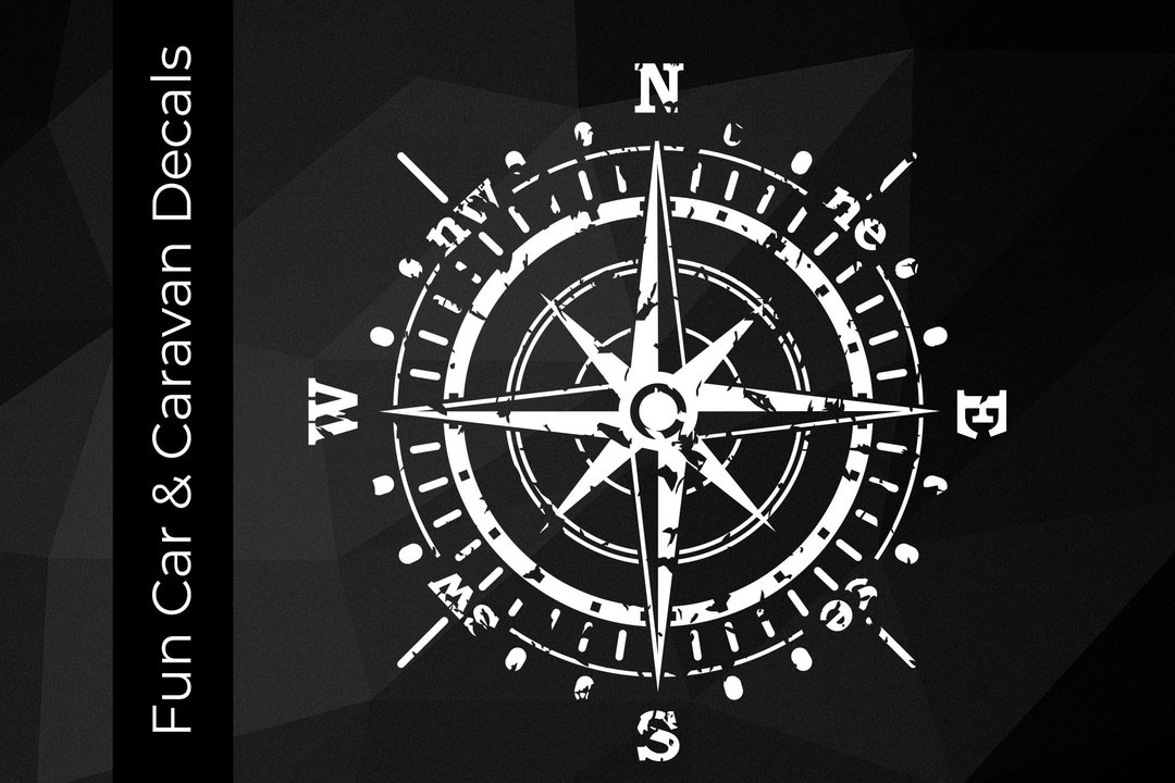 Compass Vinyl Decal Sticker: Car, Window, Laptop - Etsy