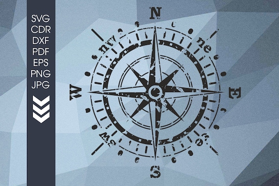 Compass SVG PDF EPS Svg Files for Cricutcuttable Cricut | Etsy