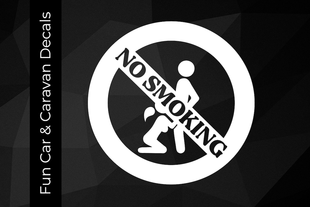 No Smoking Vinyl Decal, No Smoking Vinyl Sticker, No Smoking Car Decal ...