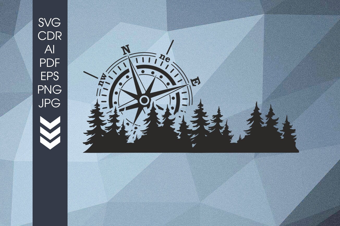 Compass and Mount SVG, PDF, EPS, Svg Files for Cricut,cuttable Cricut ...