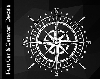 Compass Vinyl Decal: Car, Window, Laptop Sticker - Etsy