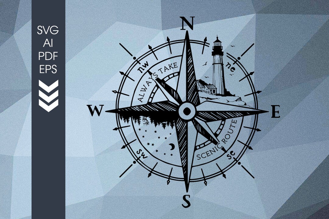 Compass SVG, PDF, EPS, Svg Files for Cricut,cuttable Cricut- Digital ...