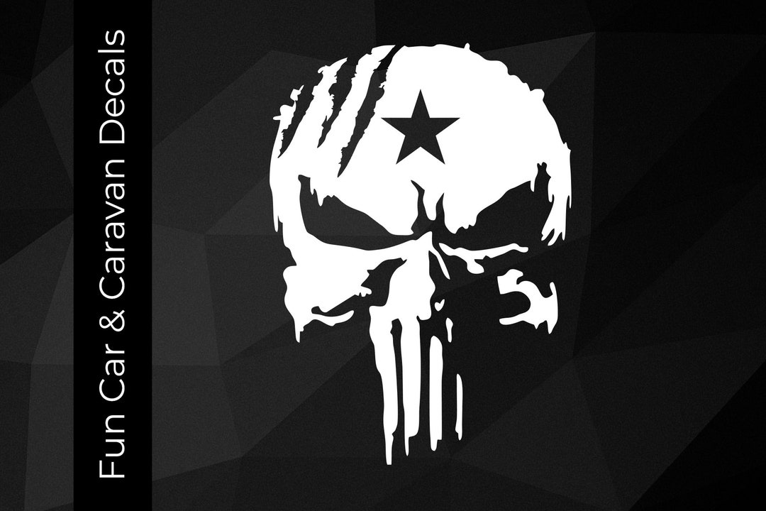 Punisher Vinyl Decal, Punisher Vinyl Sticker, Punisher Car Decal - Etsy