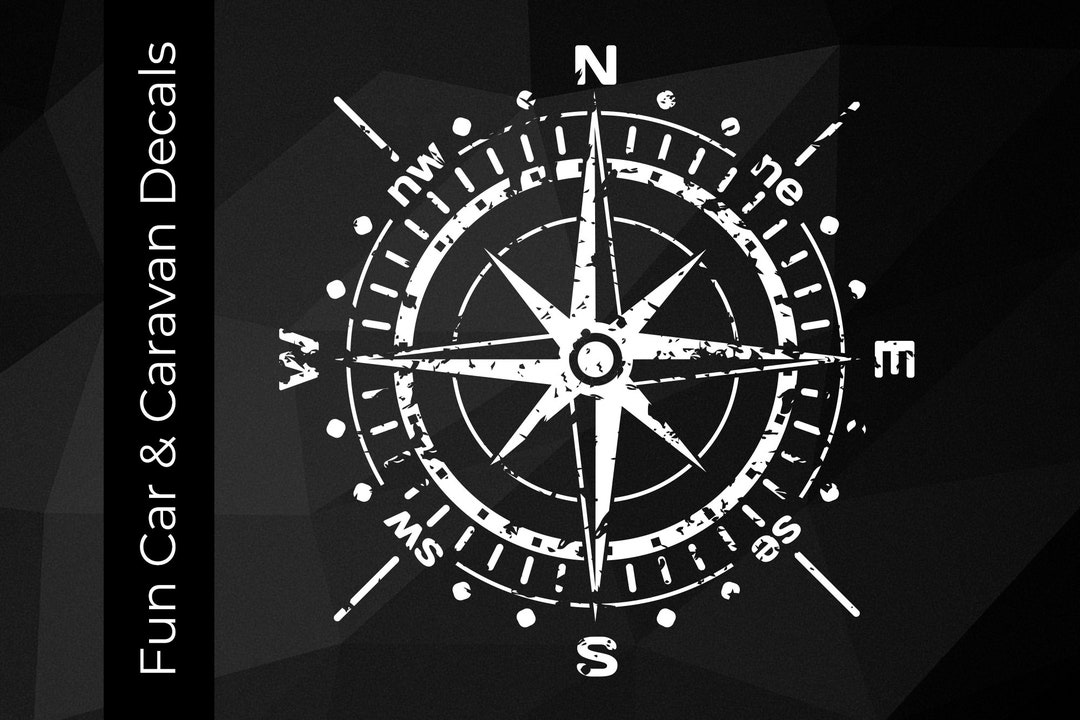 Compass Vinyl Decal, Compass Vinyl Sticker - Etsy