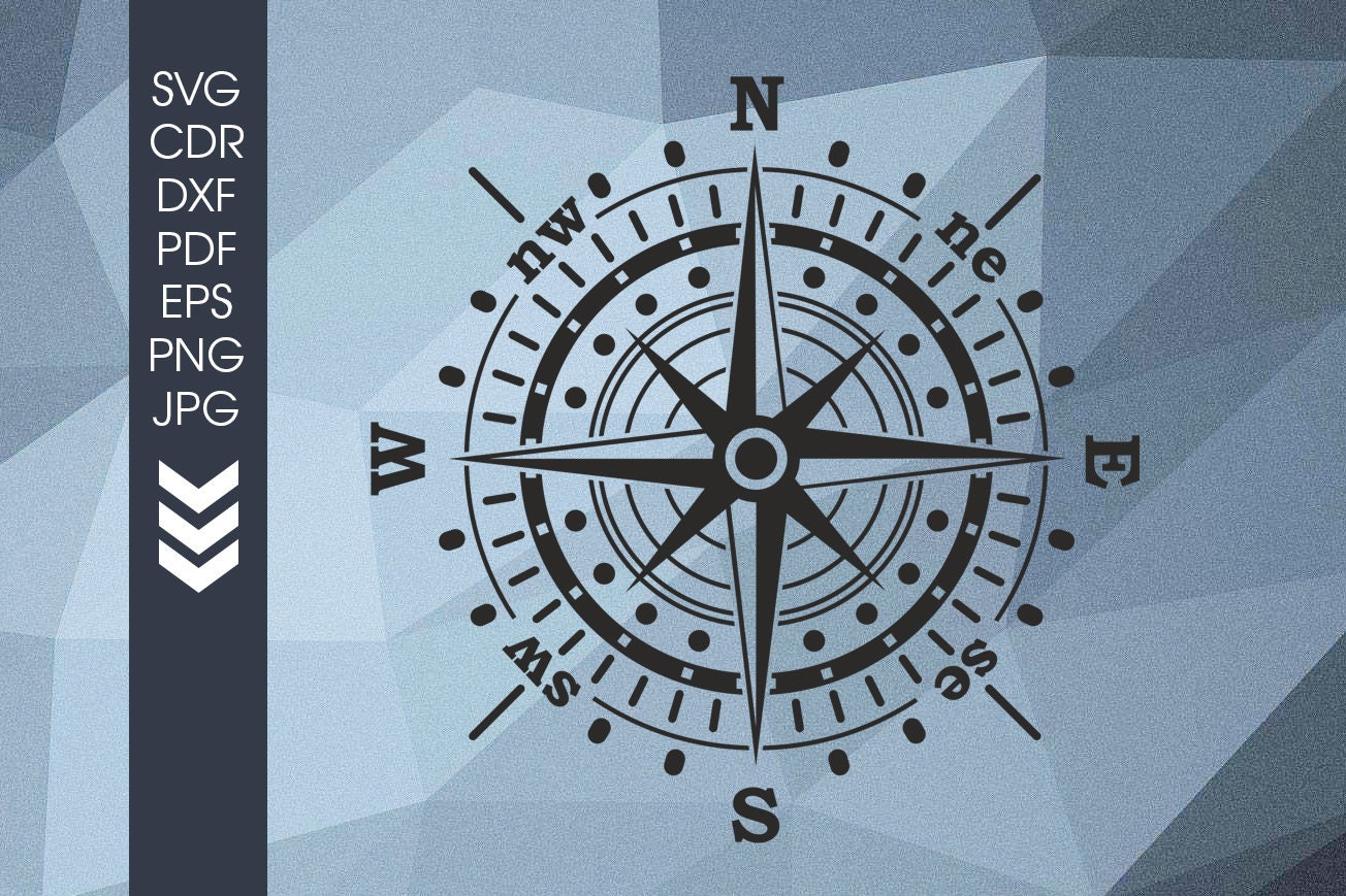 Compass SVG, PDF, EPS, Svg Files for Cricut,cuttable Cricut Digital ...