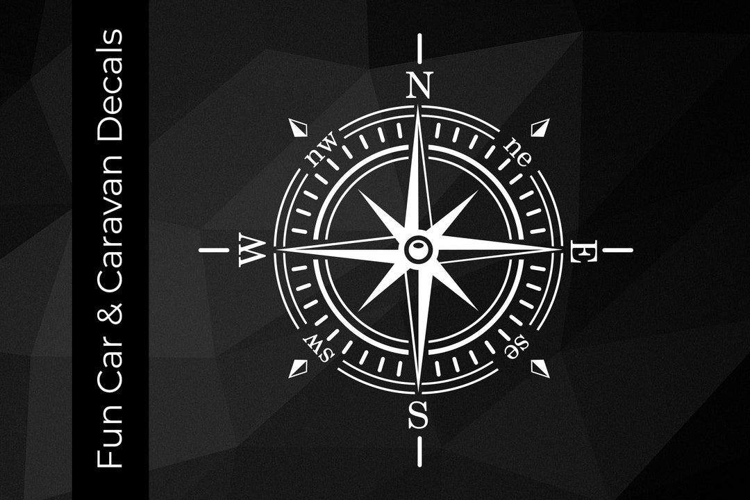 Compass Vinyl Decal, Compass Vinyl Sticker - Etsy