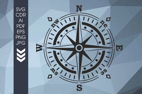 Compass SVG PDF EPS Svg Files for Cricutcuttable Cricut | Etsy