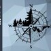 Compass Adventure Begins SVG, PDF, EPS, Svg Files for Cricut,cuttable ...