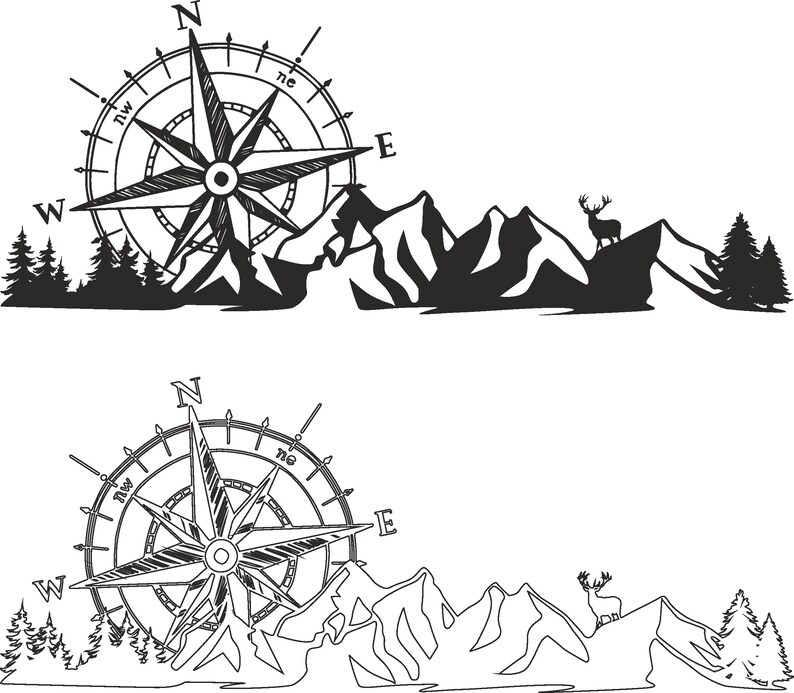 Compass SVG, PDF, EPS, Svg Files for Cricut,cuttable Cricut Digital ...