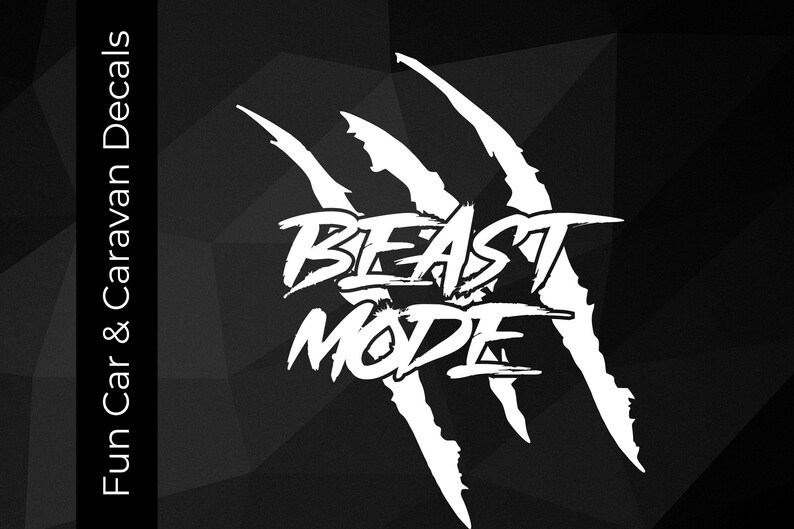 Scratches Beast Mode Vinyl Decal, Scratches Beast Mode Vinyl Sticker ...