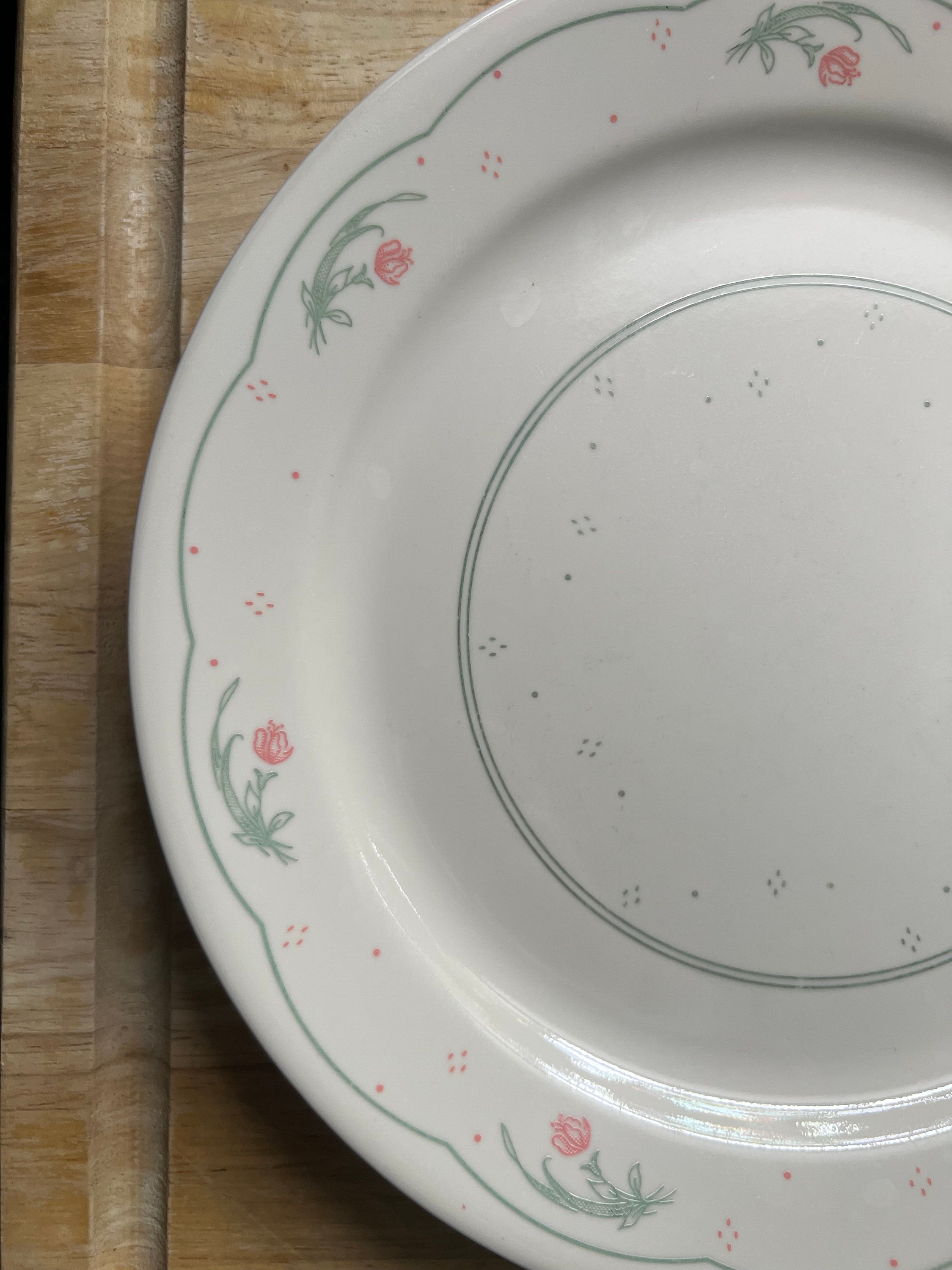 Vintage Corelle by Corning Calico Rose Set of 5 Dinner Plates - Etsy