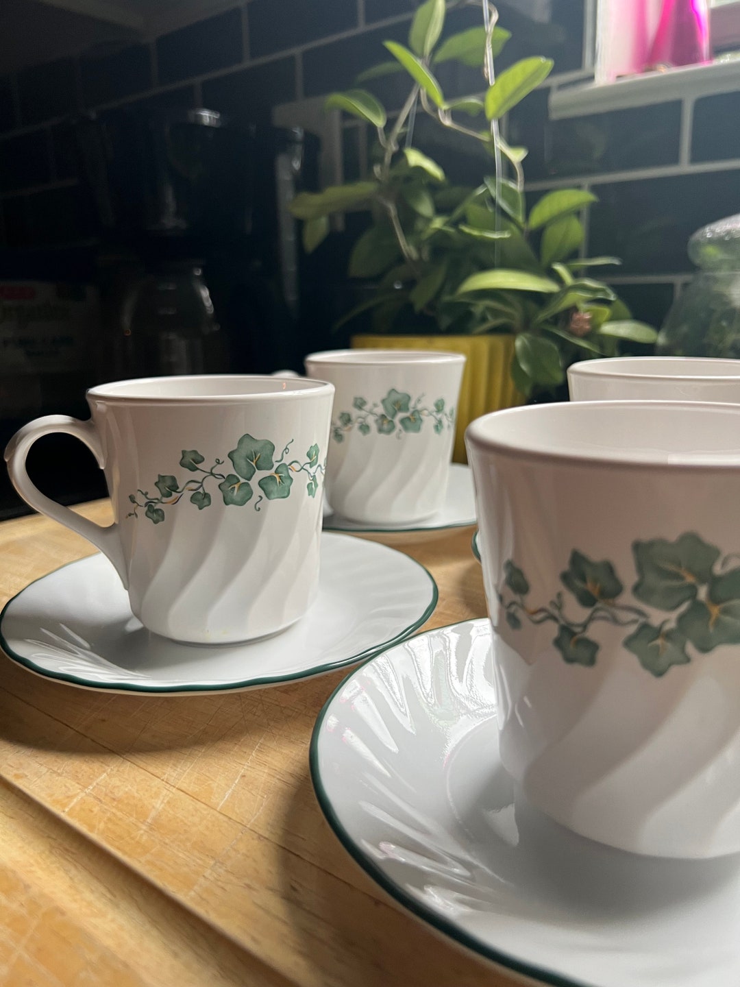 Vintage Corelle by Corning Callaway Ivy Set of 4 Coffee Mugs - Etsy