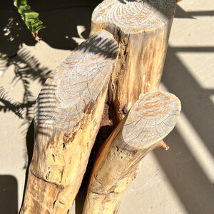 Rustic Wood Centerpieces for Tables, Cedar Log Cake Stand, Country ...