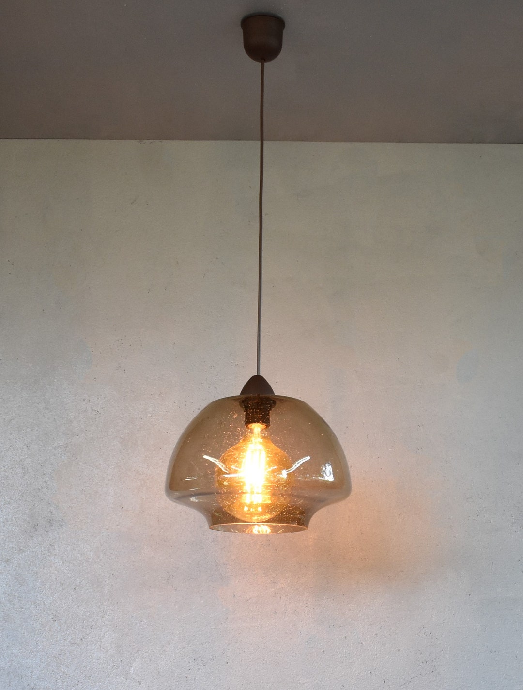 Glass Pendant Light, Ball Lamp, Ceiling Lamp, Hanging Lamp, Glass Ball ...