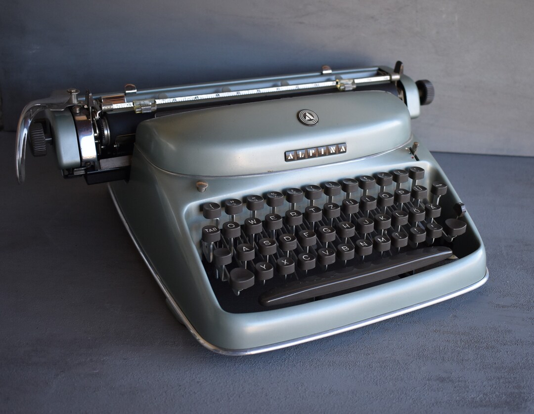 Typewriter, Alpina Typewriter,vintage Typewriter,typewriter With Bigg ...