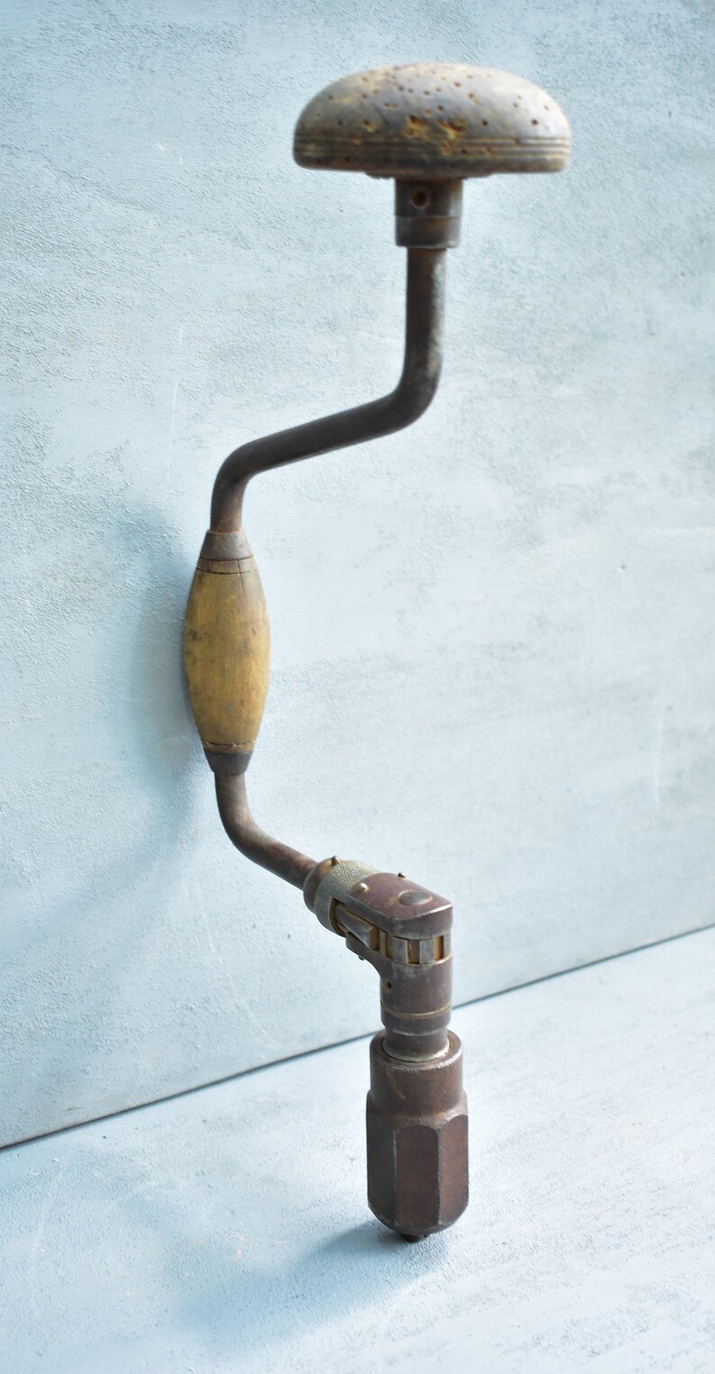 Vintage Hand Drill, Hand Drill, Vintage Manual Drill, Antique Hand ...