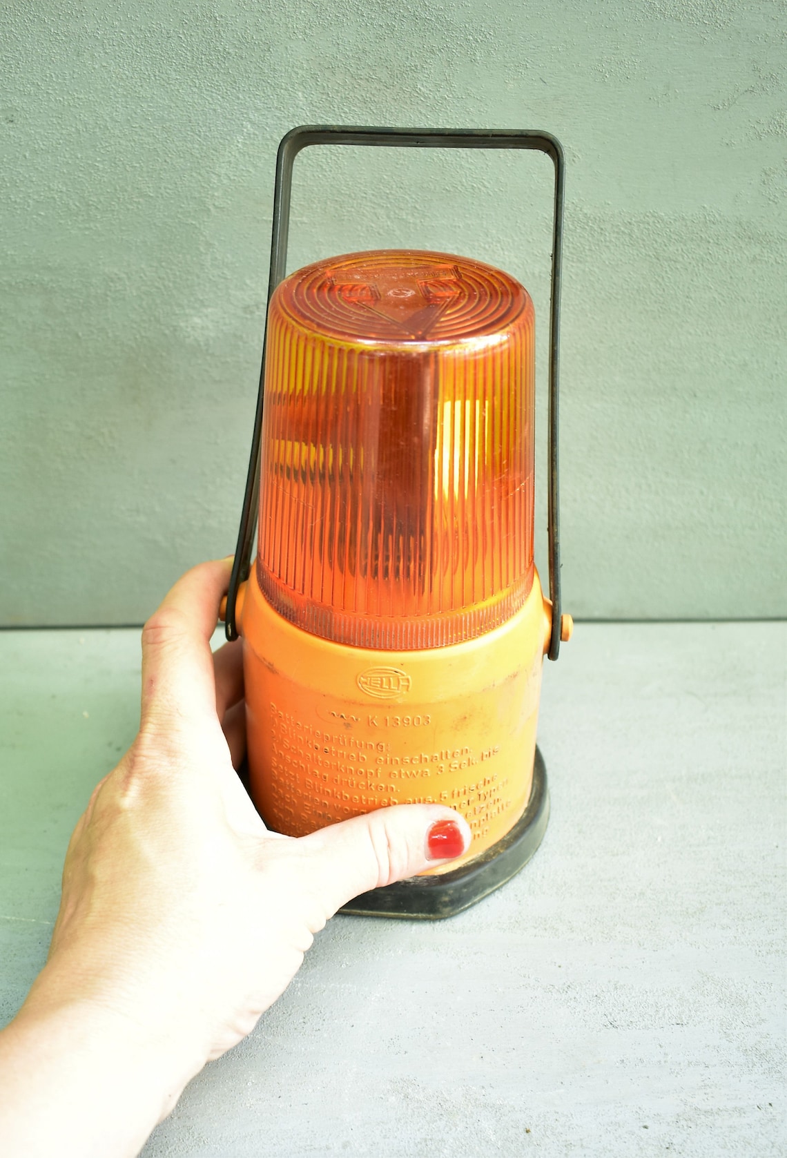 Vintage Hella Emergency Car Light,emergency Light,portable Light, - Etsy