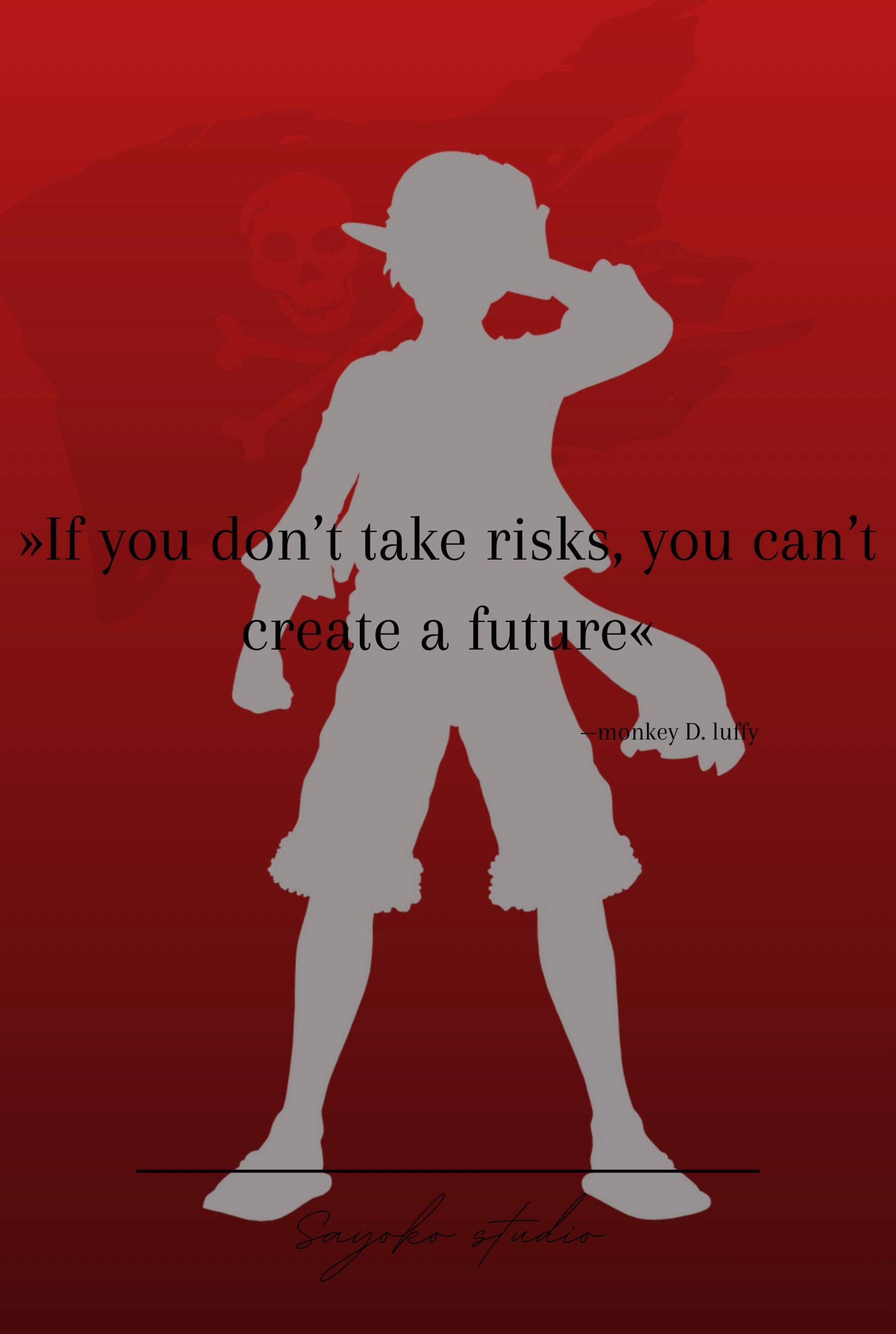 ONE PIECE - Luffy Quote - Etsy