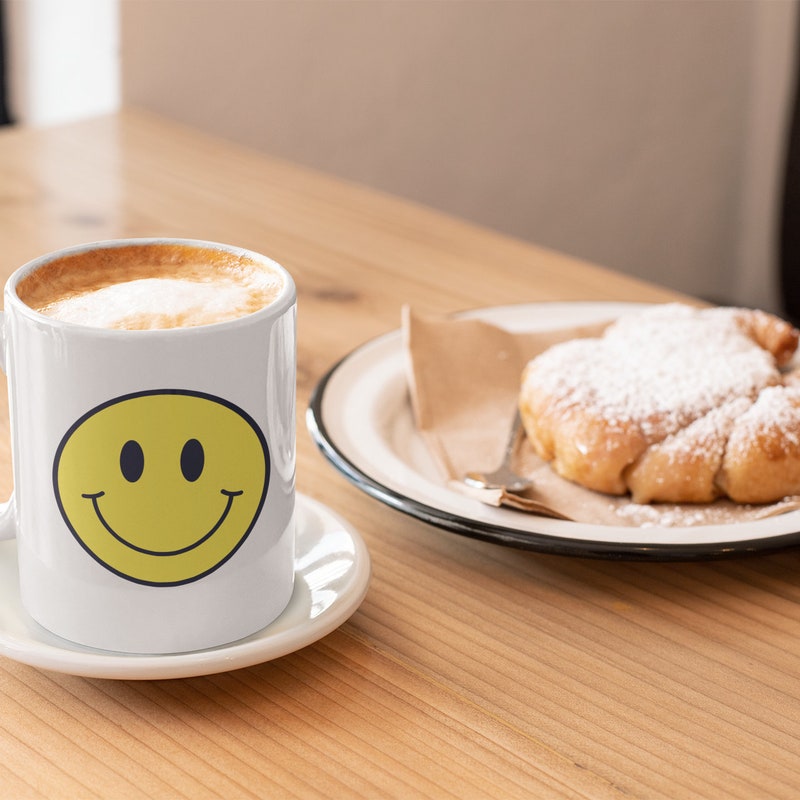 Smiley Face Coffee Mugs - Etsy