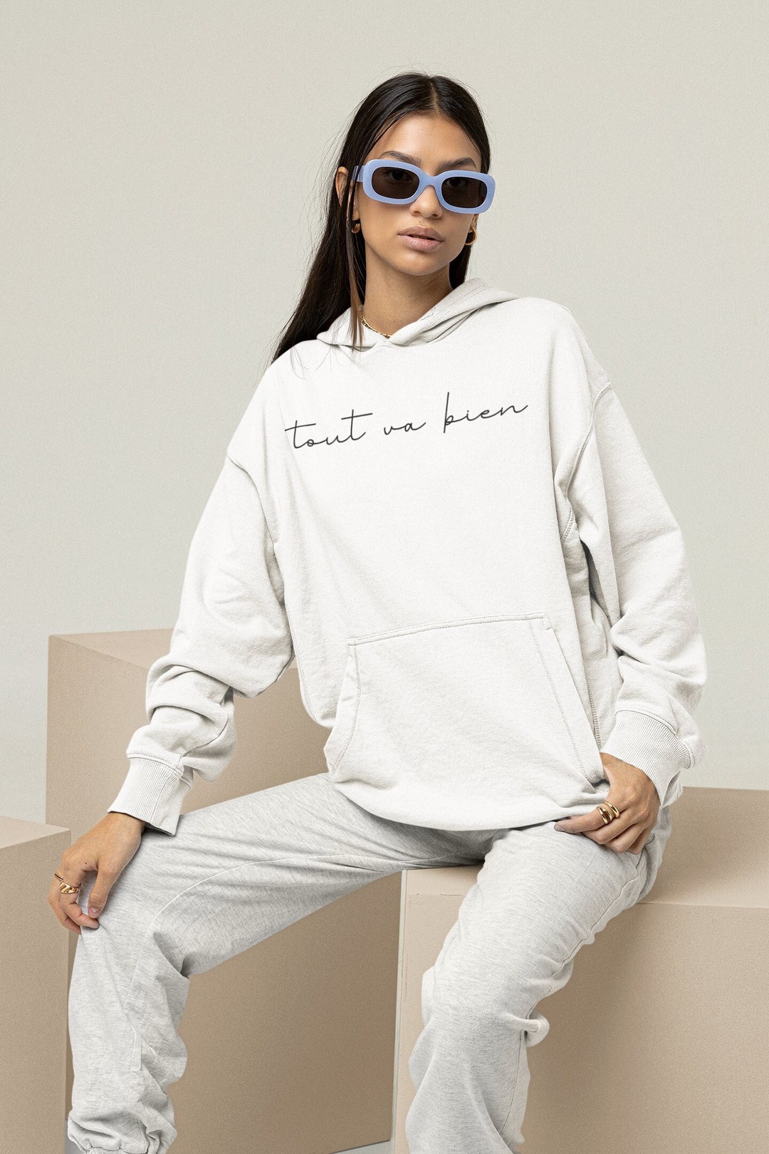 Tout Va Bien Hoodie, Everything Is Fine Hoodie, Hoodies für Frauen ...