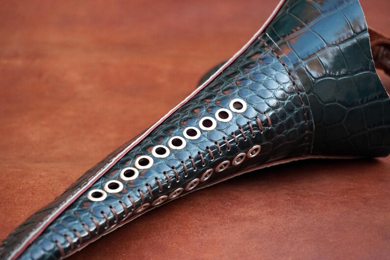 Handcrafted Crocodile Leather Plague Doctor Mask Stylish Sunglasses ...