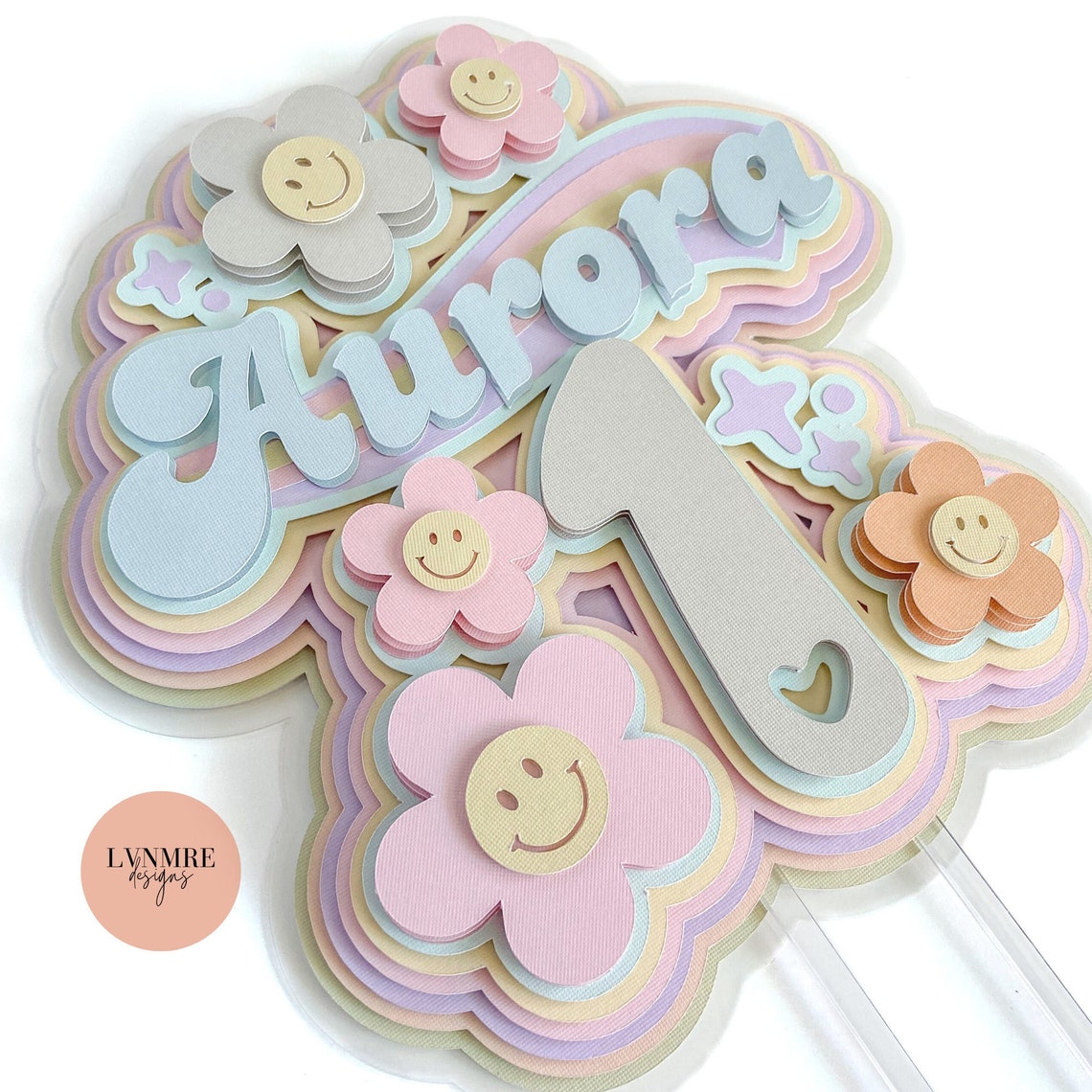 Smiley Face Cake Topper Personalized Smiley Face Cake Topper - Etsy