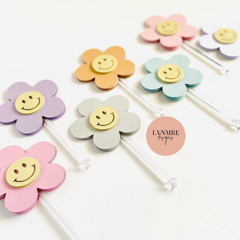 Flower Cupcake Toppers - Etsy