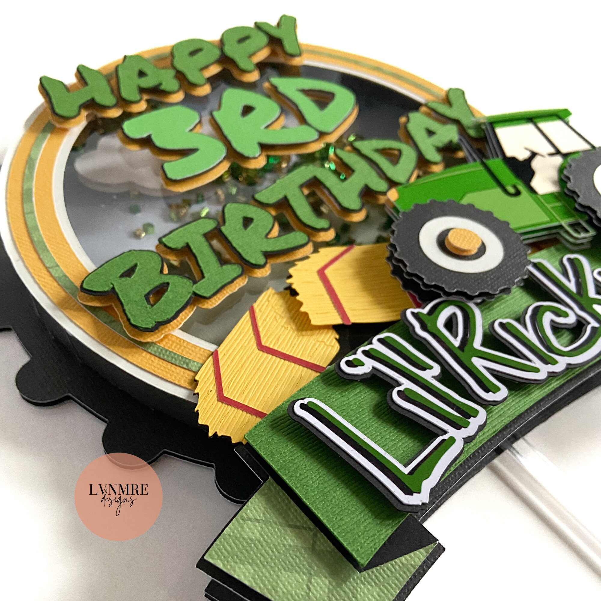 Tractor Theme Cake Topper Farm Cake Topper Tractor Truck - Etsy