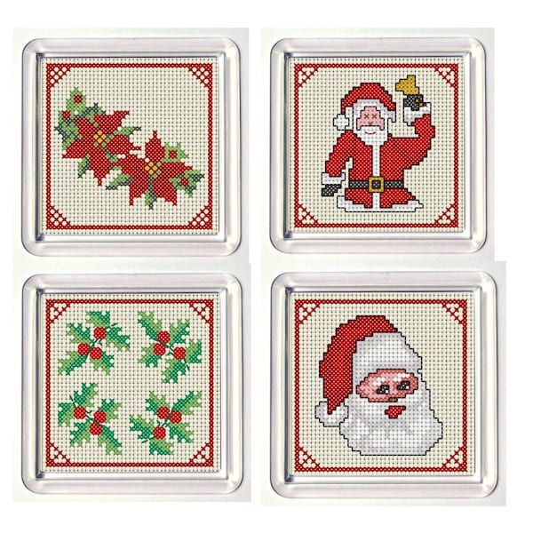 Cross Stitch Coaster - Etsy