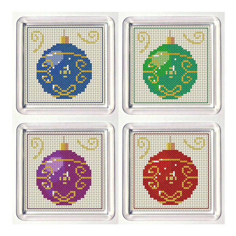 Cross Stitch Coasters - Etsy