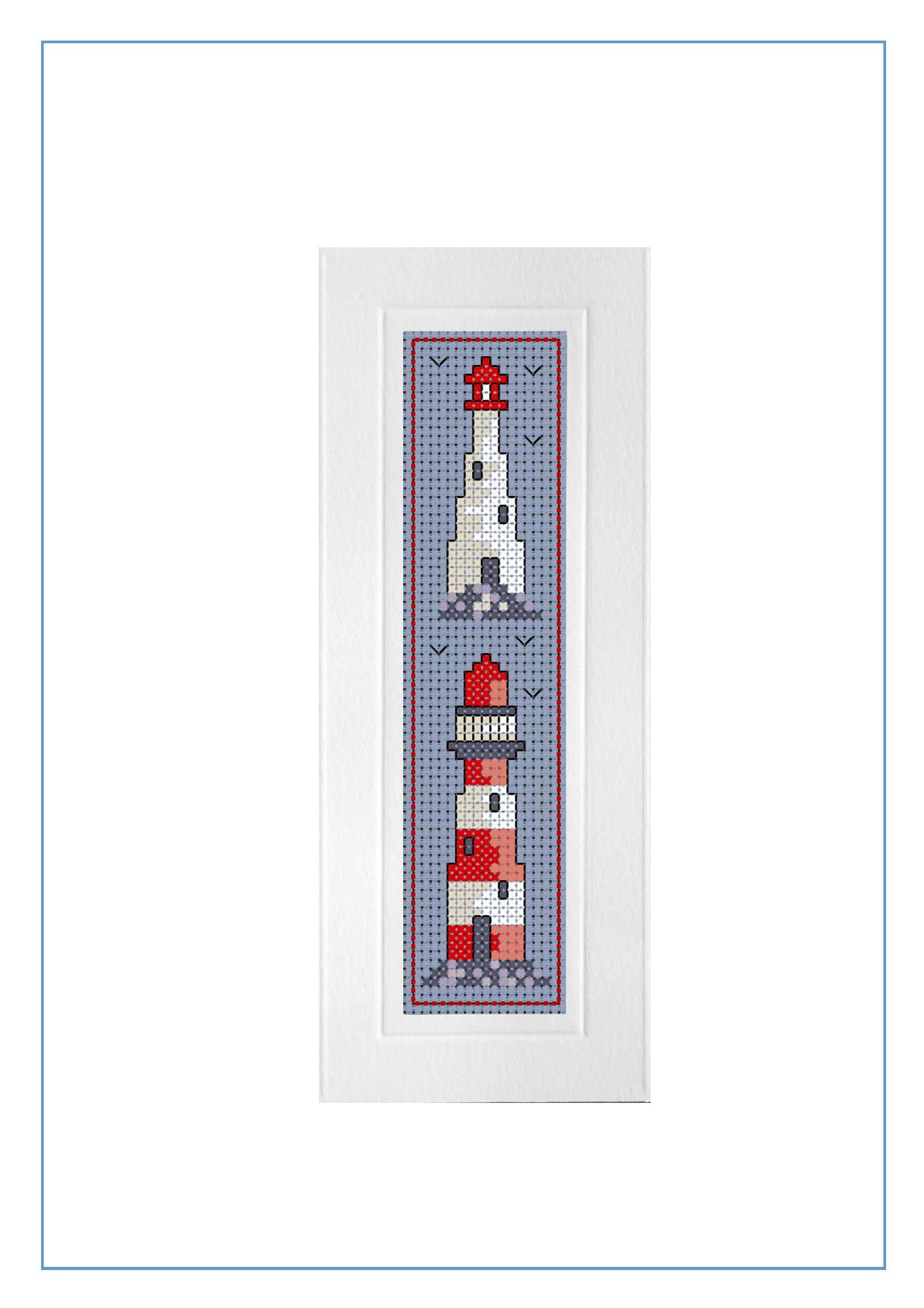 Cross Stitch Bookmark Kit 'lighthouses' - Etsy