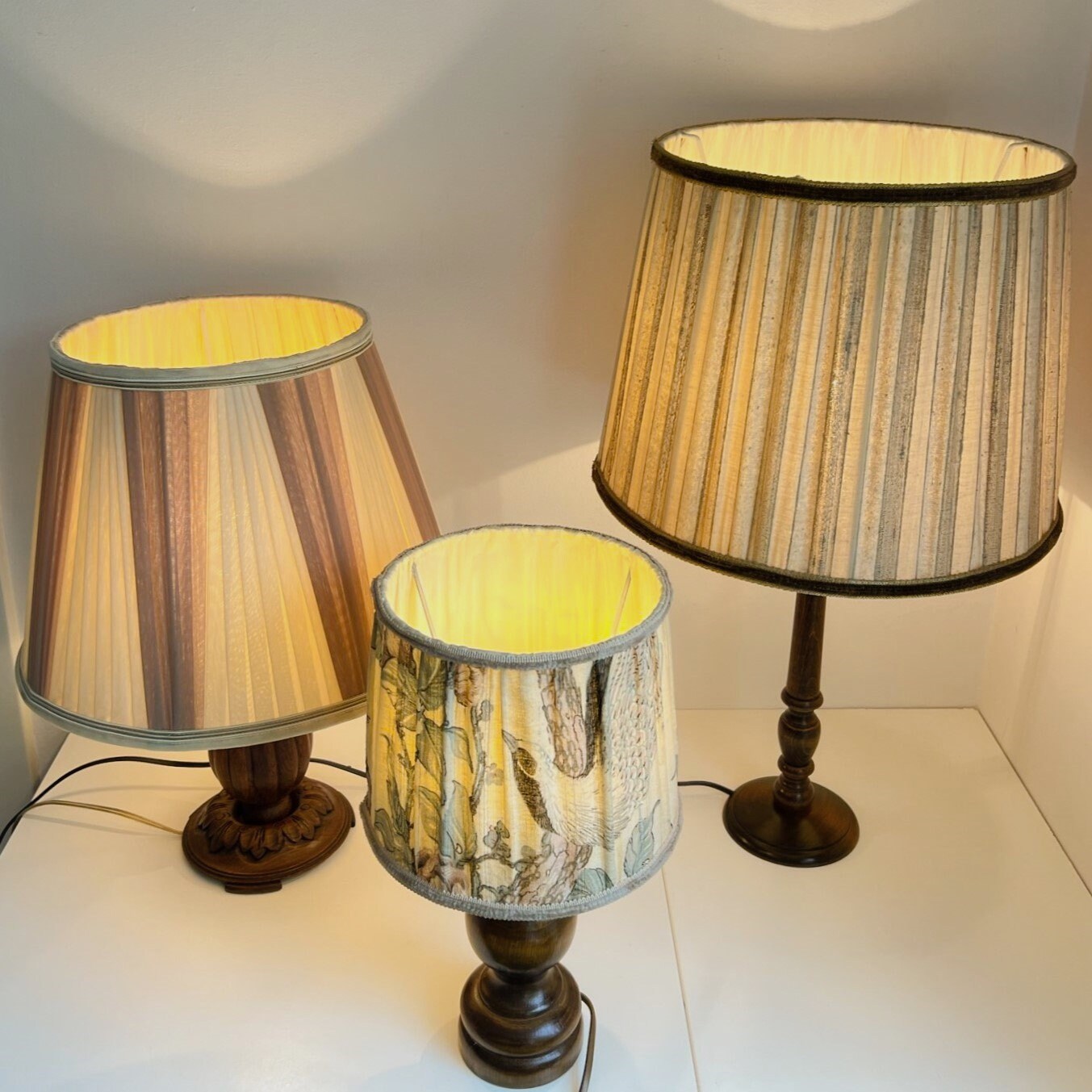 Vintage Wooden Table Lamps - 3 Different Designs - Mid-century - Etsy