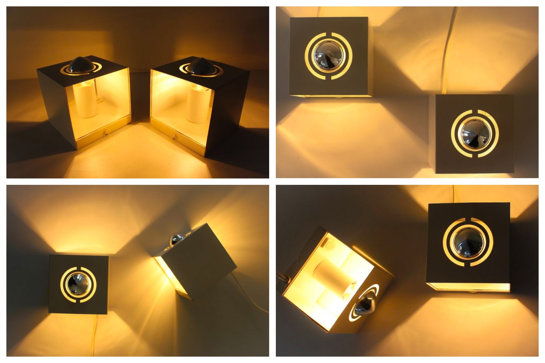 Vintage Cube Wall Lamp Dutch Design Rare Vintage Find Philips Raak - Etsy