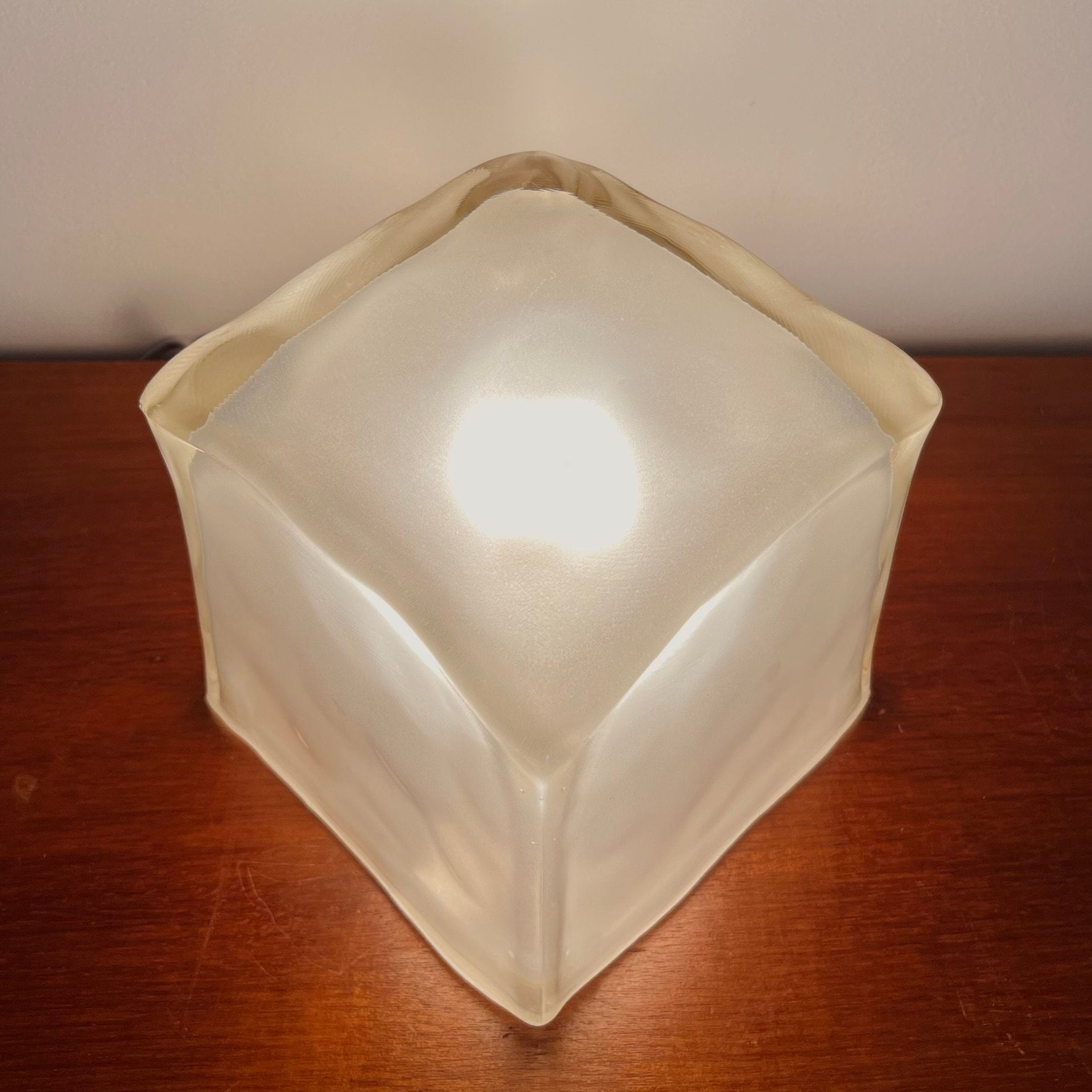 Iconic Vintage IKEA Iviken Ice Cube Lamp Frosted Glass - Etsy