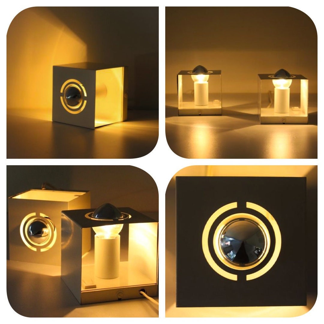 Vintage Cube Wall Lamp Dutch Design - Rare Vintage Find - Philips ...