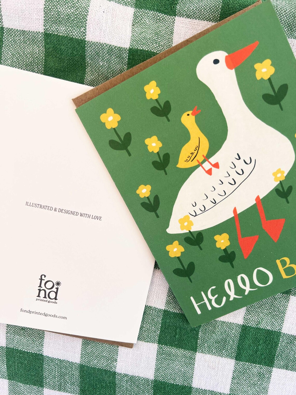 Hello Baby Card | New Baby Card | Duck and Baby Duck Card - Etsy