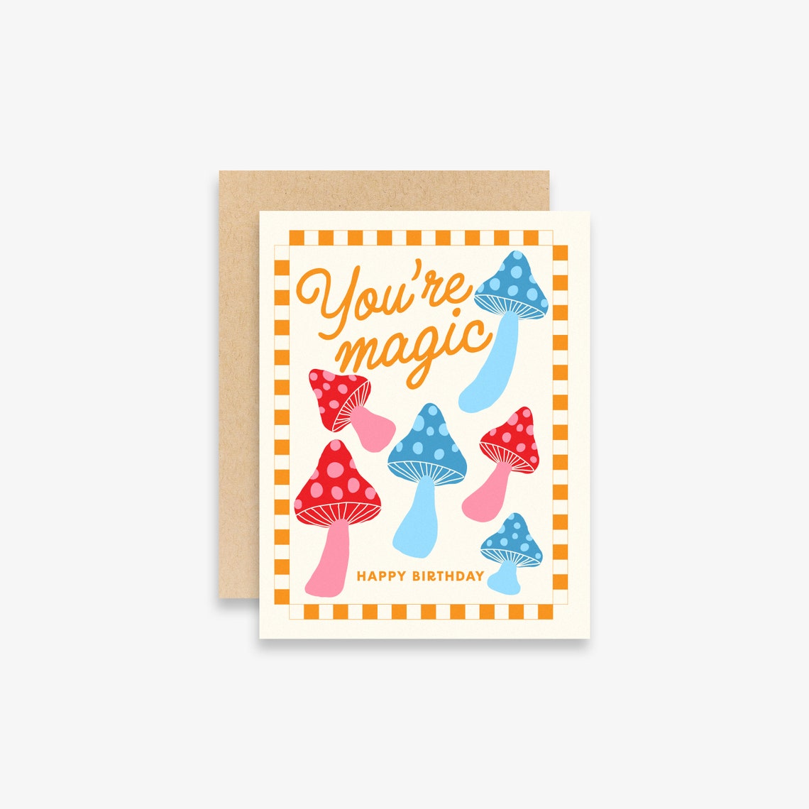Mushroom Birthday Card | Happy Birthday Card | Greeting Card - Etsy