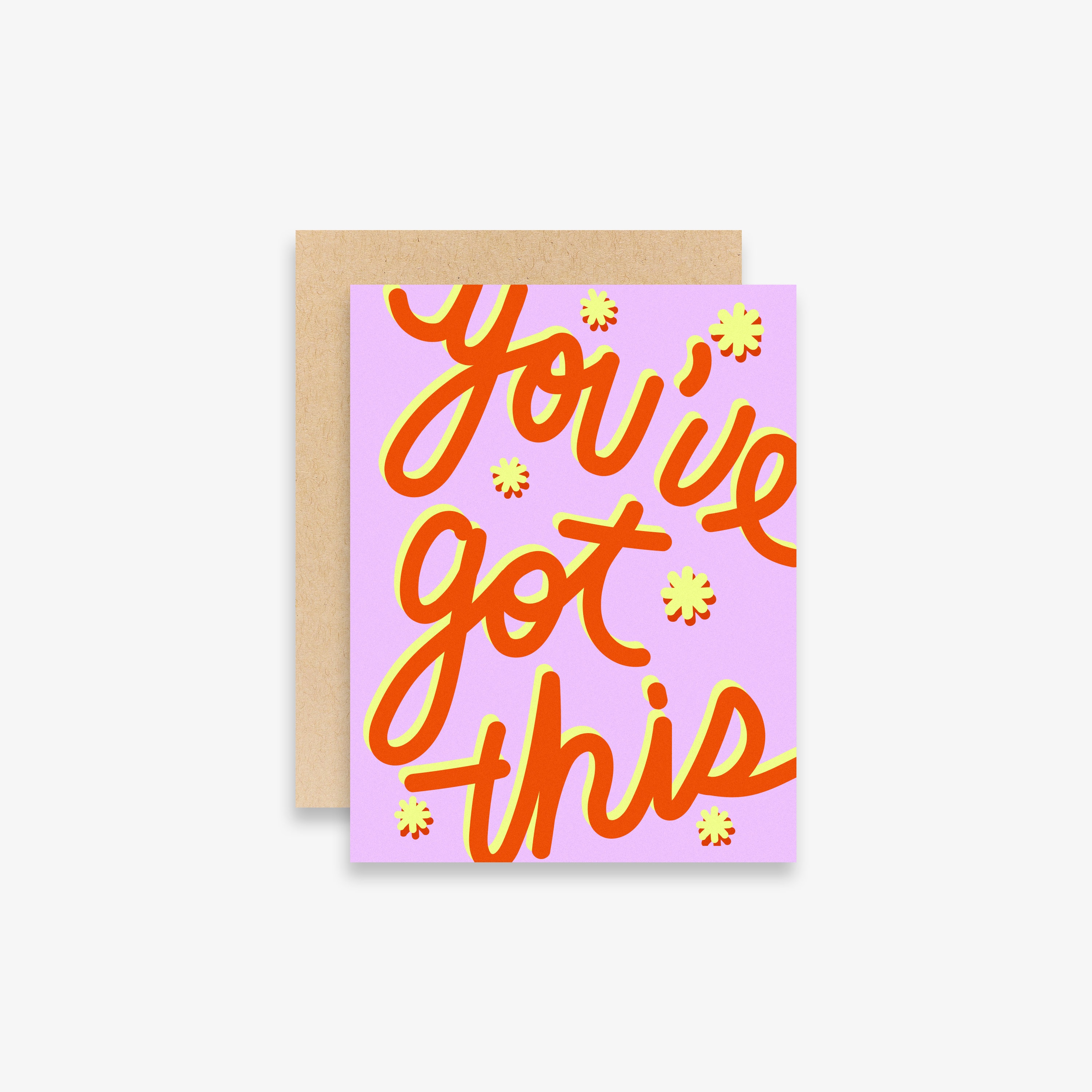 You've Got This Card | Greeting Card | Colorful | Typography - Etsy UK