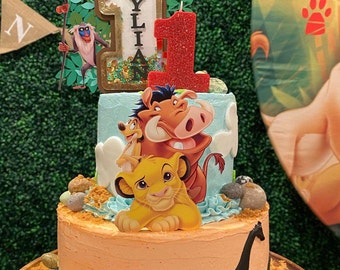 Paper & Party Supplies Nala cake topper kids party disney jungle party ...