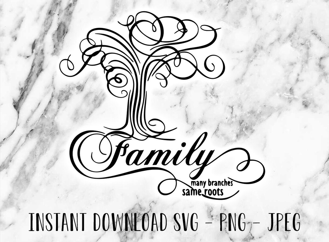 Family Many Branches Same Roots Cut File Digital Download SVG Cricut ...