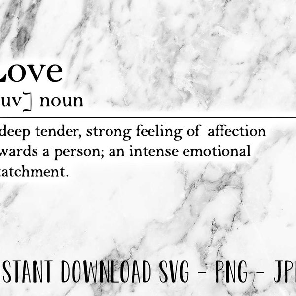 Love Definition - Etsy