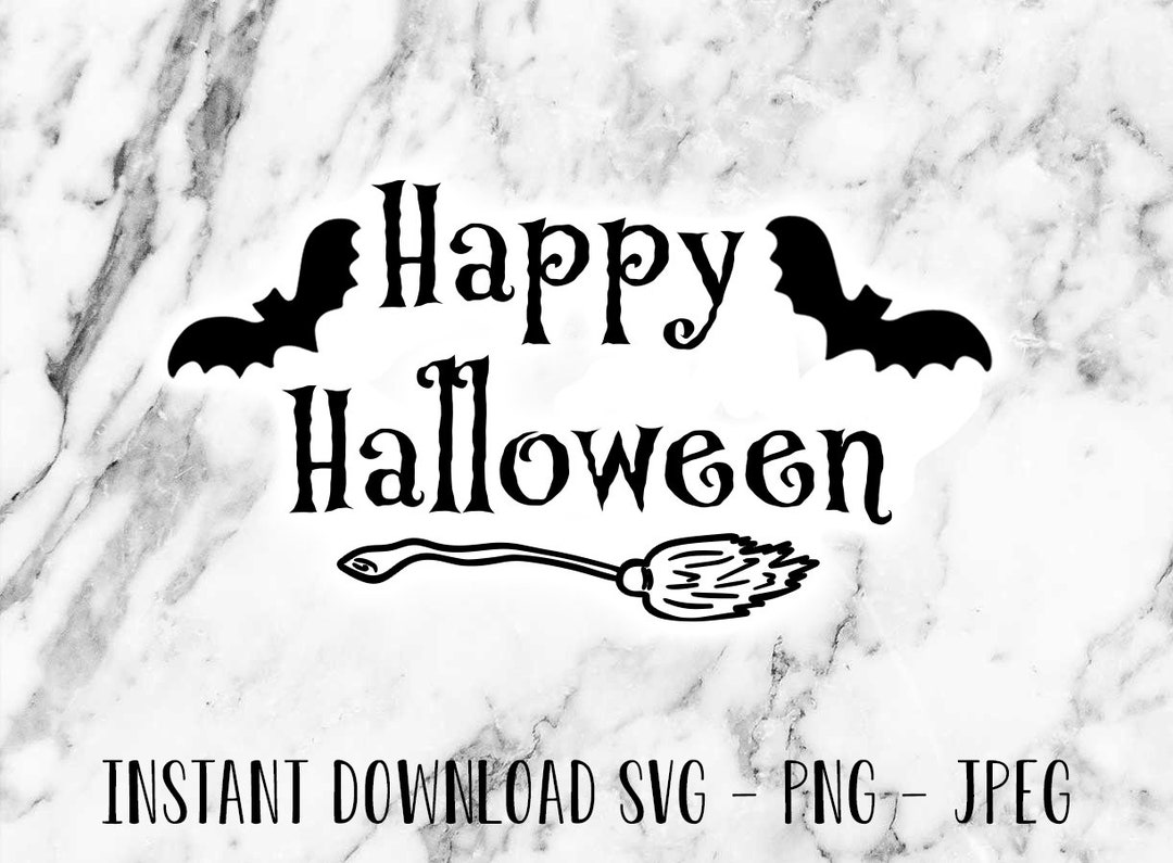 Happy Halloween Cut File Digital Download SVG PNG - Etsy